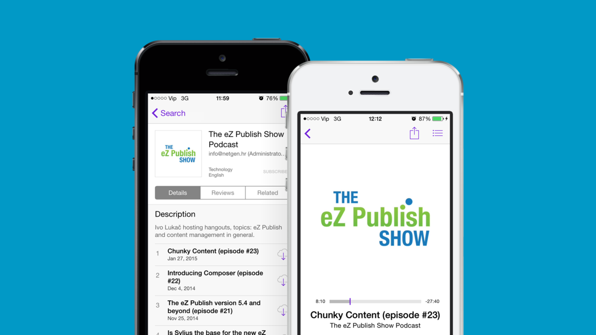 Announcing The Ez Publish Show Itunes Podcast Netgen