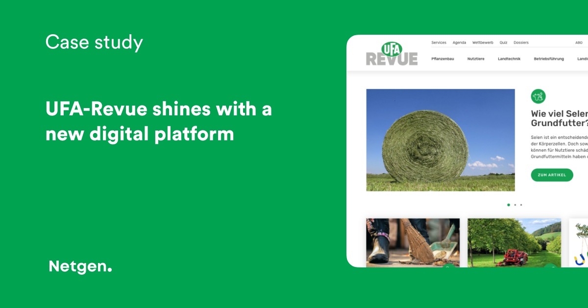 UFA-Revue shines with a new digital platform. - Netgen